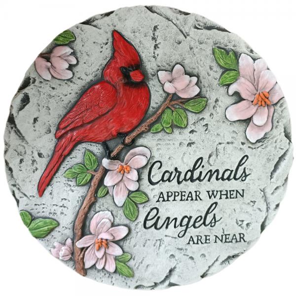 In Loving Memory Stepping Stone | Memorial Plaque with Cardinal