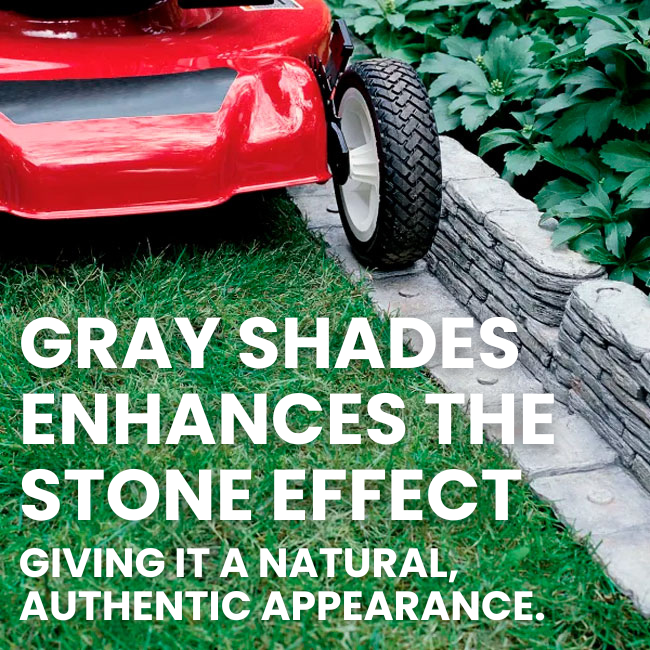 Stacked Stone Garden Border