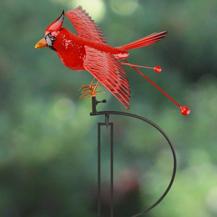Rocking Cardinal Garden Balancer | Unique Garden Stakes - The Birdhouse ...