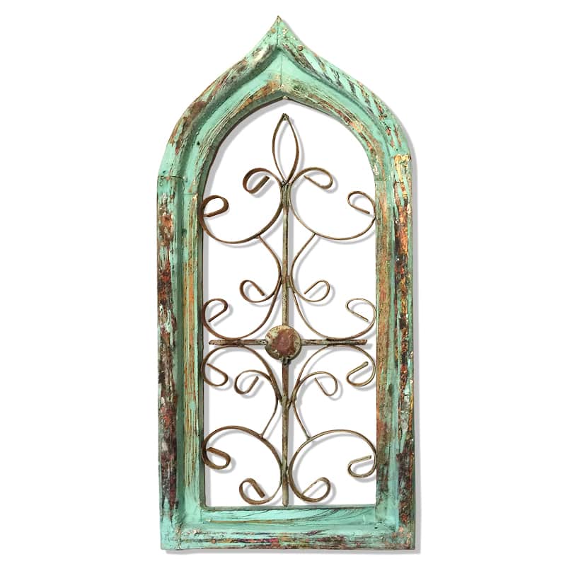 Rustic Window Frame Arch | Unique Wall Decor | Scroll Window - The ...