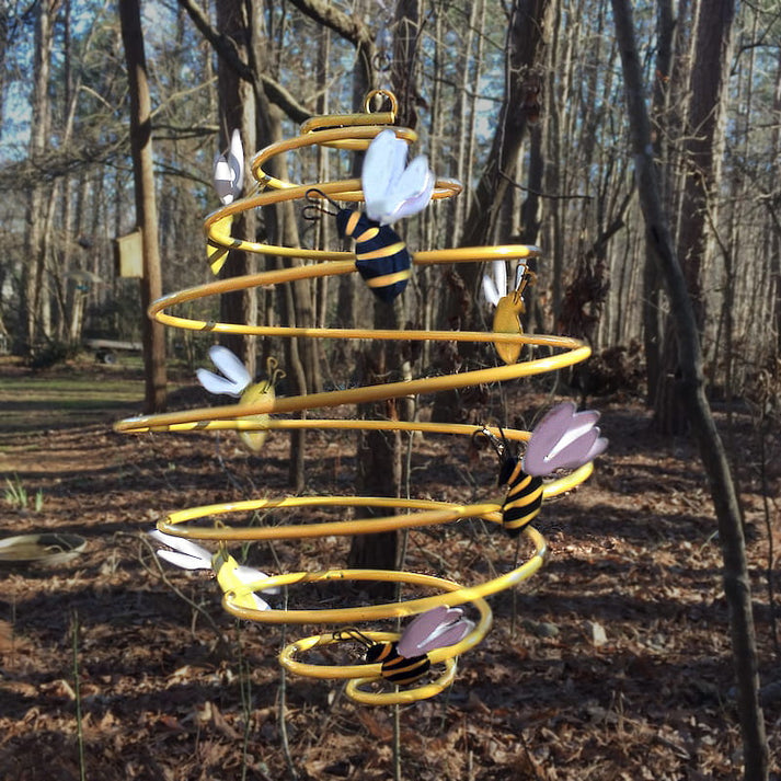 Nest Materials in Large Bee Spinner | Nesting Mix with Holder