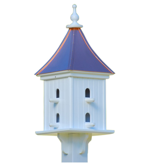 Copper Roof Birdhouse-Vinyl/PVC with 8 Nest w/ Perches – The Birdhouse ...