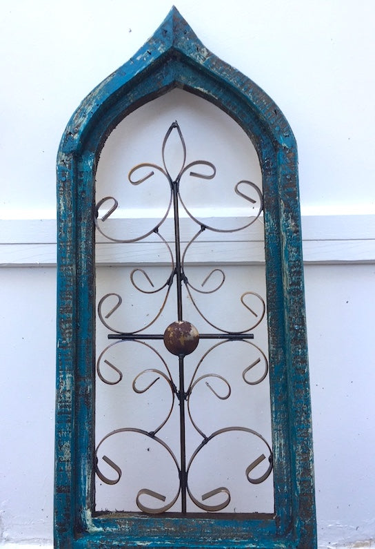 Rustic Window Frame Arch | Unique Wall Decor | Scroll Window - The ...